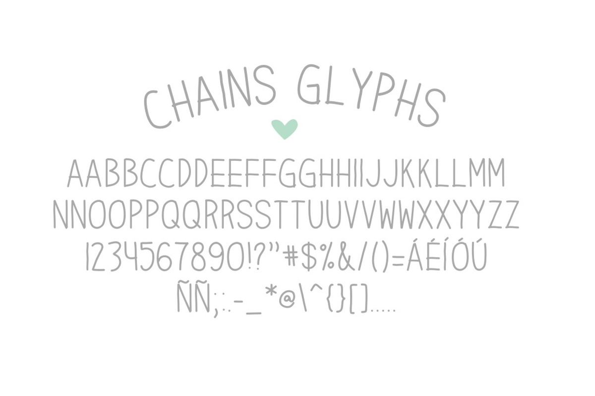 CHAINS FONT, a Script Font by Fonts & Printables