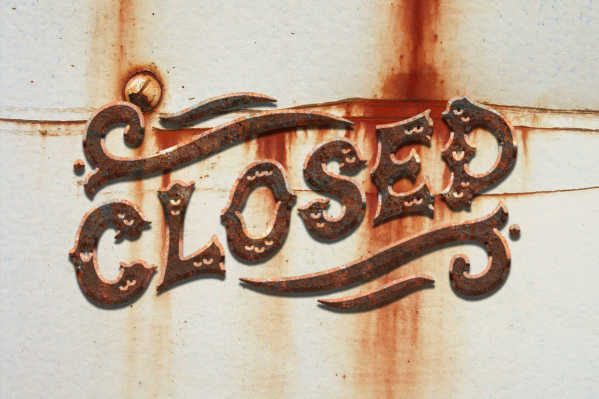 Rust Layer Styles for Photoshop, a Layer Style Add-On by Creativenauts