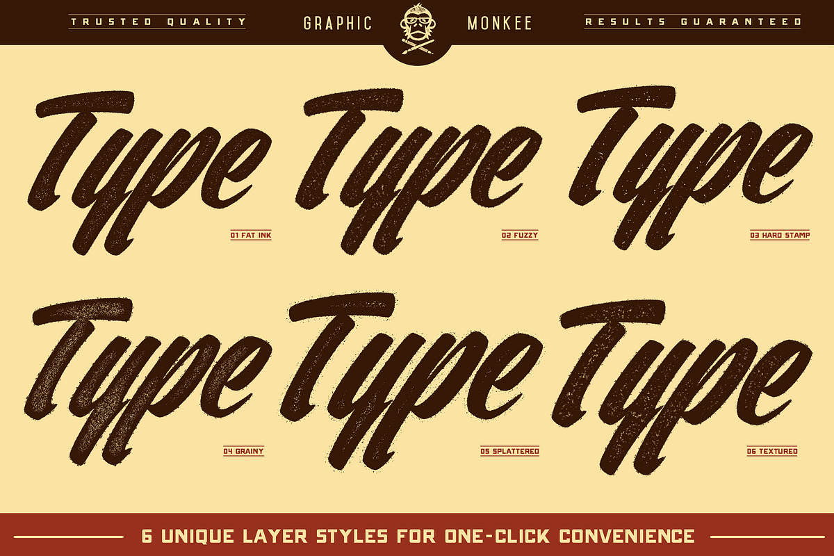 Hand Forged Stamp Effects, a Layer Style Add-On by Nathan Brown