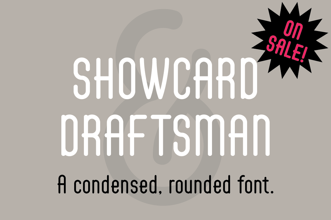 Showcard Draftsman Regular, a Sans Serif Font by idiofonts