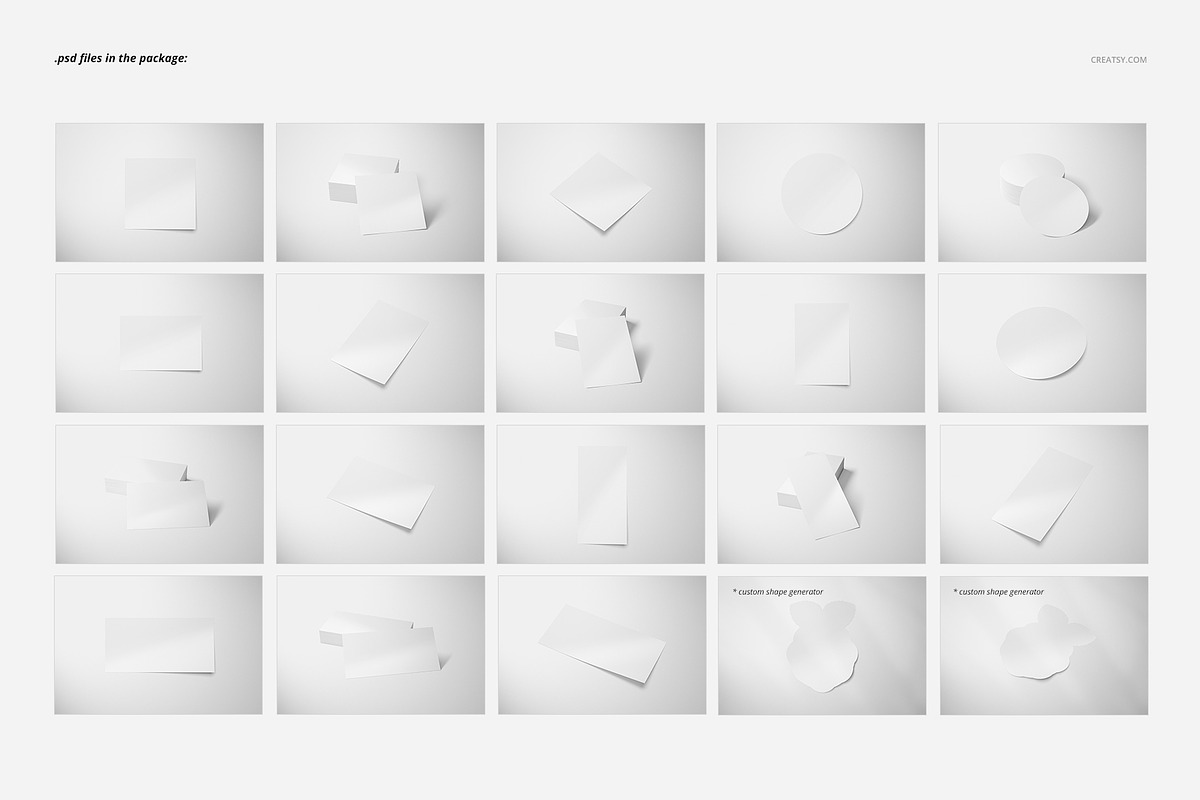 Sticker Generator Mockup Set, a Product Mockup by creatsy5