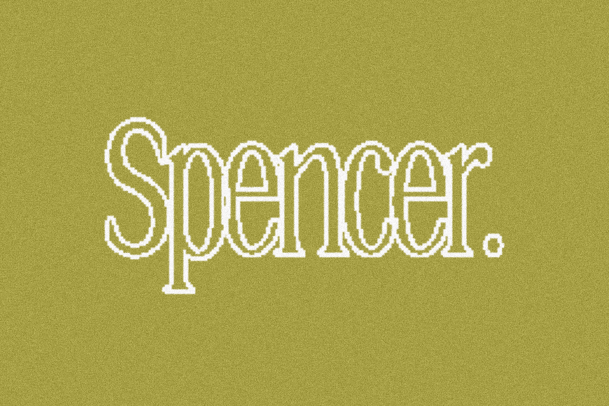 Spencer | A Pixelated Font, a Serif Font by Loryn Ipsum