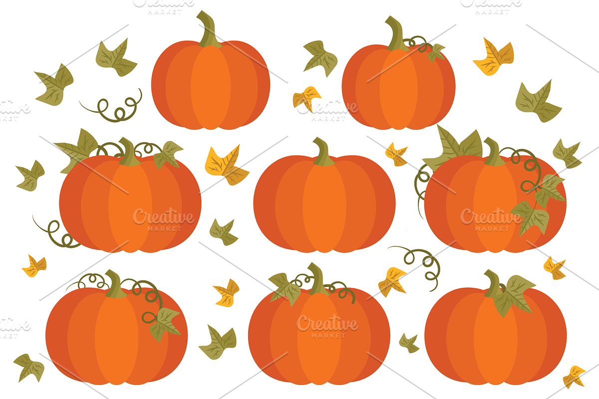 Fall Pumpkin Graphic Set, an Illustration by Running With Foxes