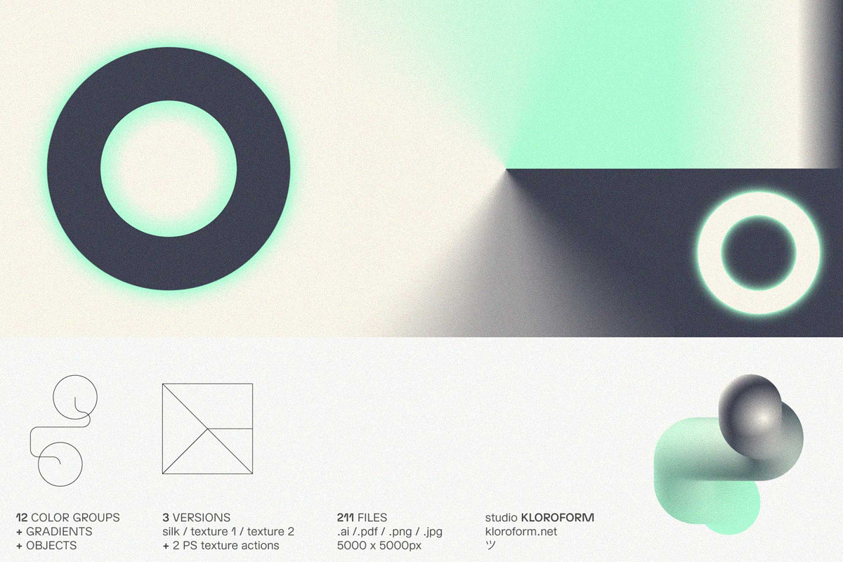 Gradient + Objects 2