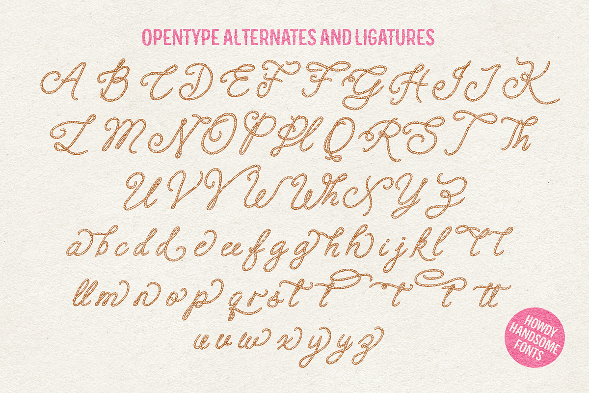 Hello Handsome Layered Fonts