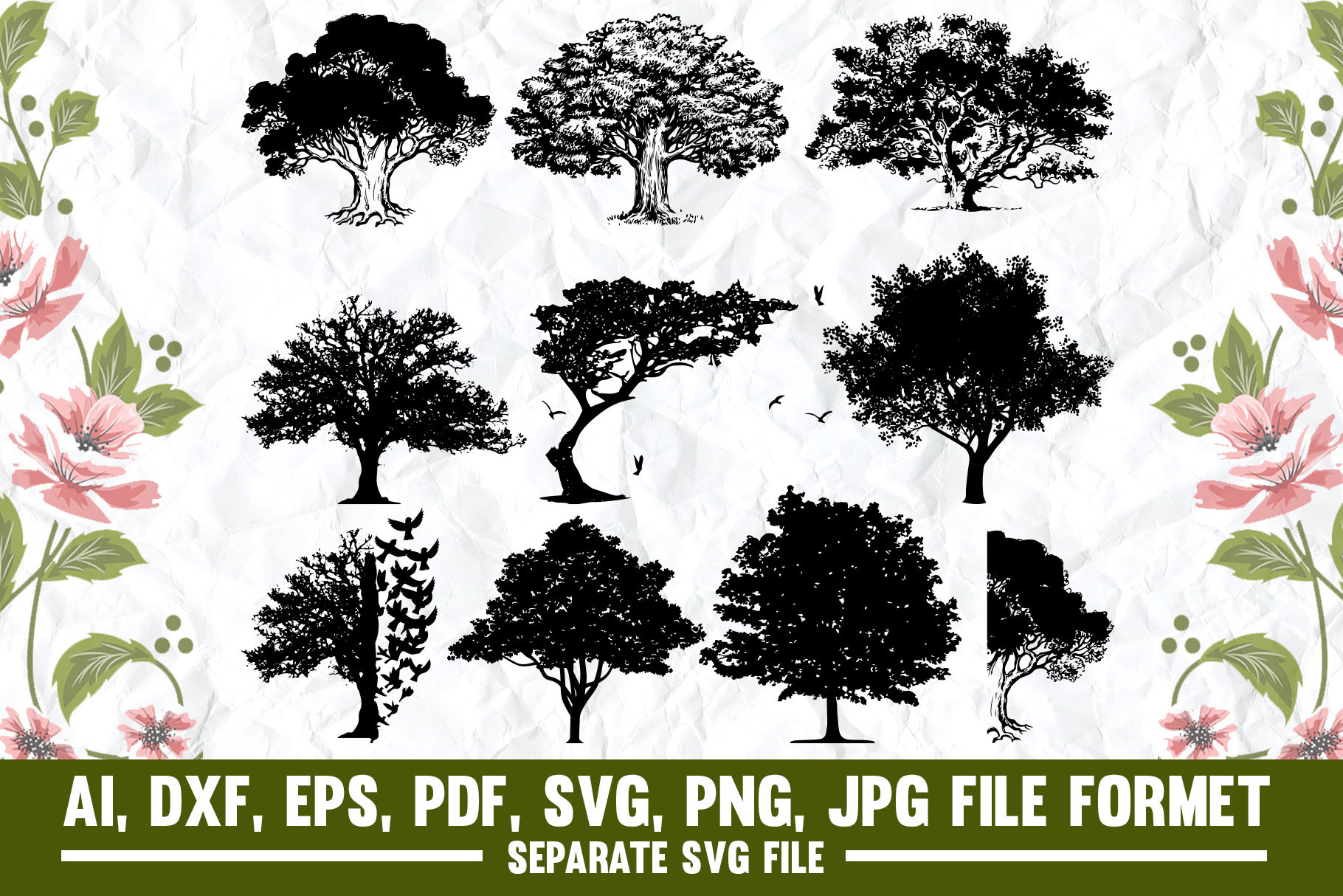 Oak Tree,tree,oak,nature,forest svg, an Object Graphic by ...