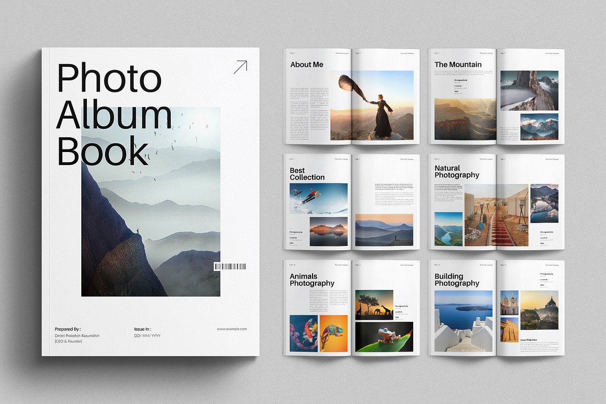 Photo Book Template, a Brochure Template by E-Type