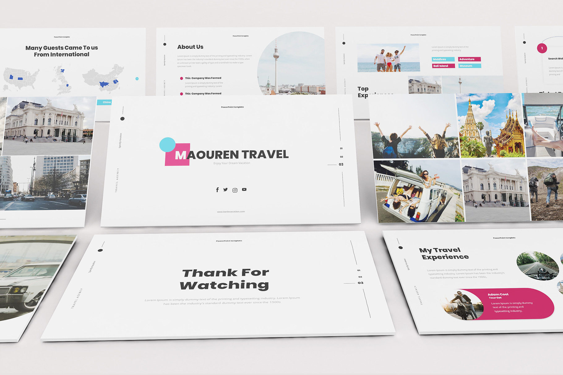 Travel Powerpoint Presentation, a Presentation Template by Formatika Studio