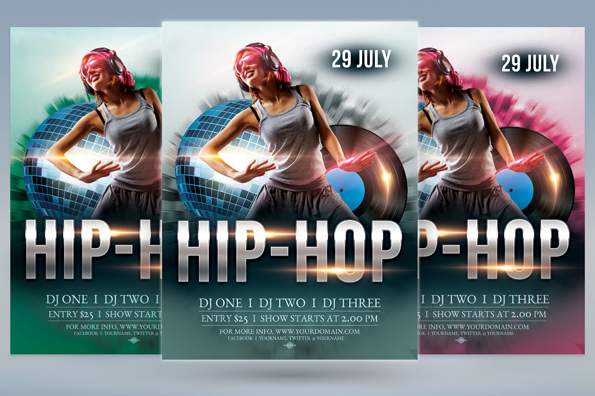 Hip Hop Flyer | Flyer Templates ~ Creative Market