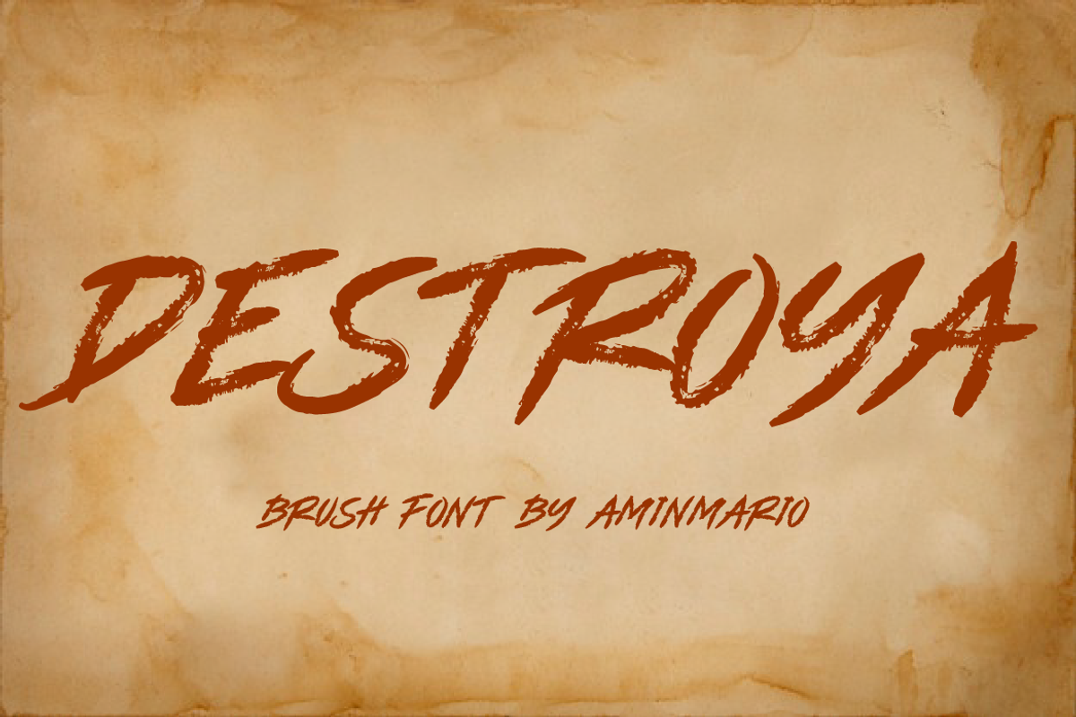 DESTROYA, a Blackletter Font by AMINMARIO