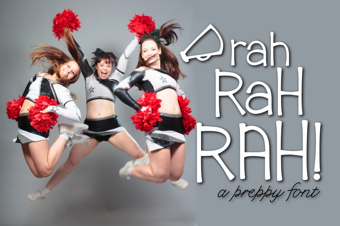 Rah Rah Rah a Preppy Font, a Font by Kitaleigh