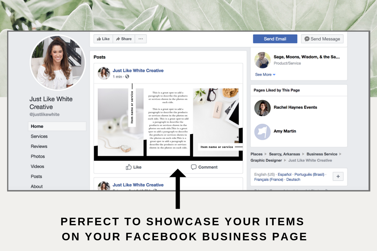 Facebook Post Templates: CANVA, a Social Media Template by Just Like ...