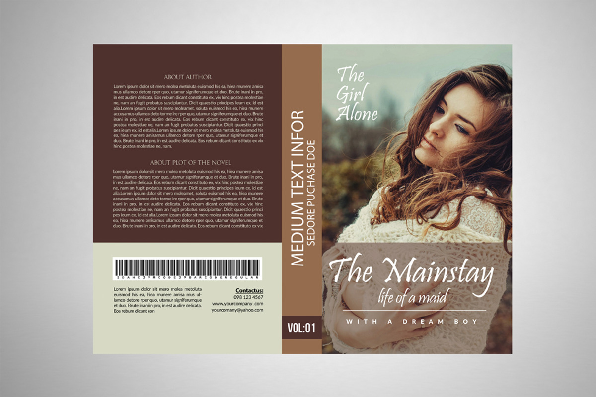 Book Cover Print Template, a Stationery Template by Psd Templates