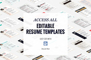 Resume Template Alice, a Resume Template by arte grafica