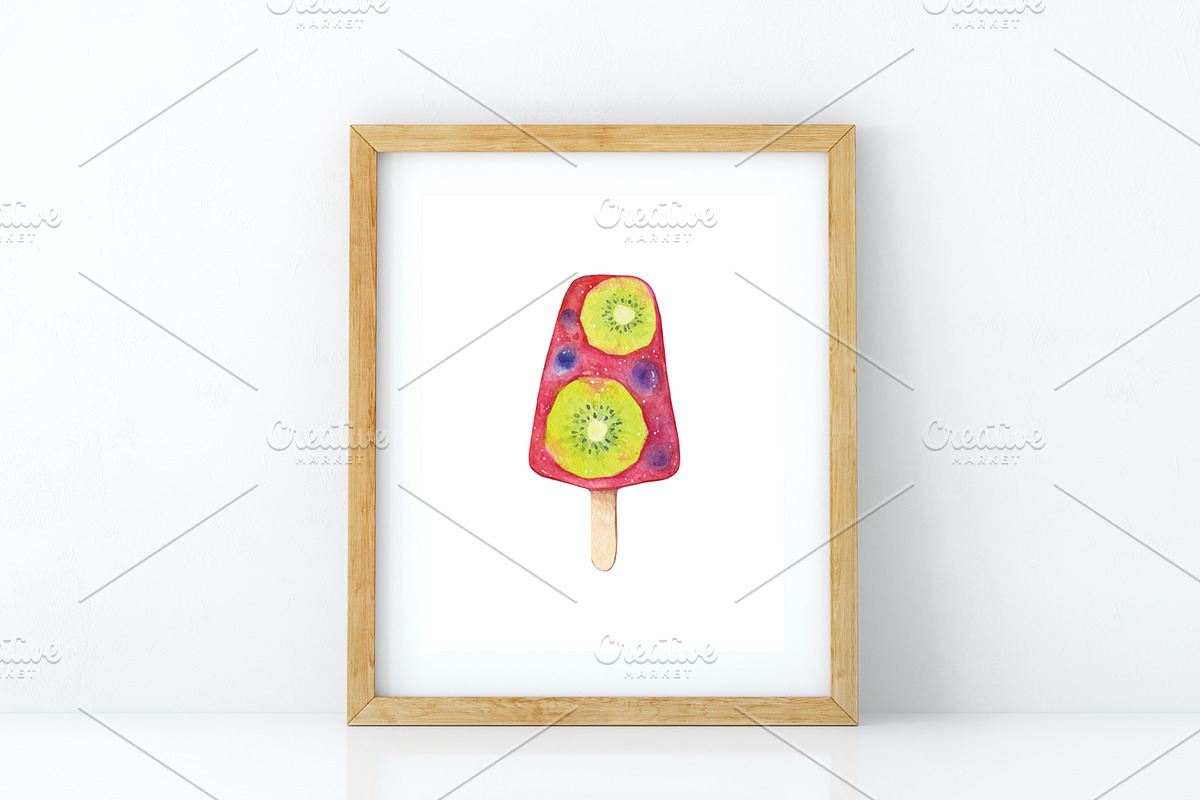 Watercolor Popsicles Clipart Set | Creative Market