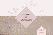 Subtle Gold Patterns & Illustrations, a Pattern Graphic by Laras Wonderland