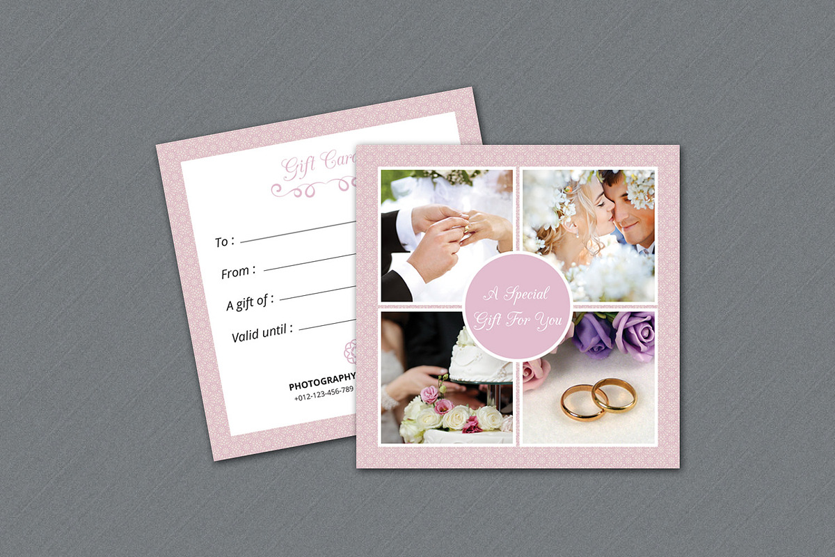 Photographer Gift Card Template-V09, a Card Template by Template Shop ...