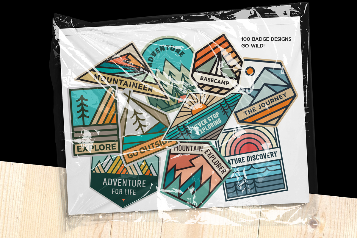 Adventure Badge Pack + Bonus, an Illustration by tifftuff