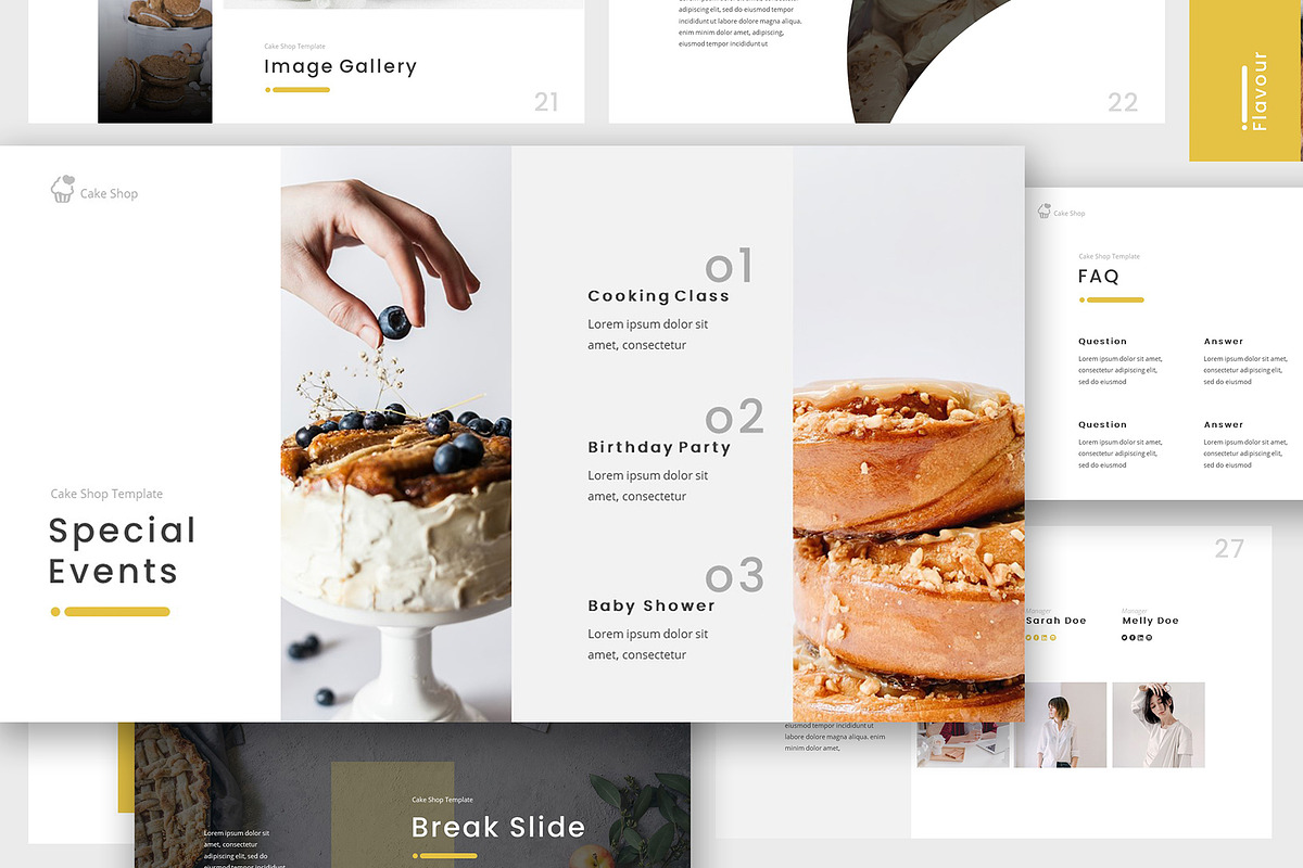 Cake Shop Powerpoint Presentation, a Presentation Template by Giant Design