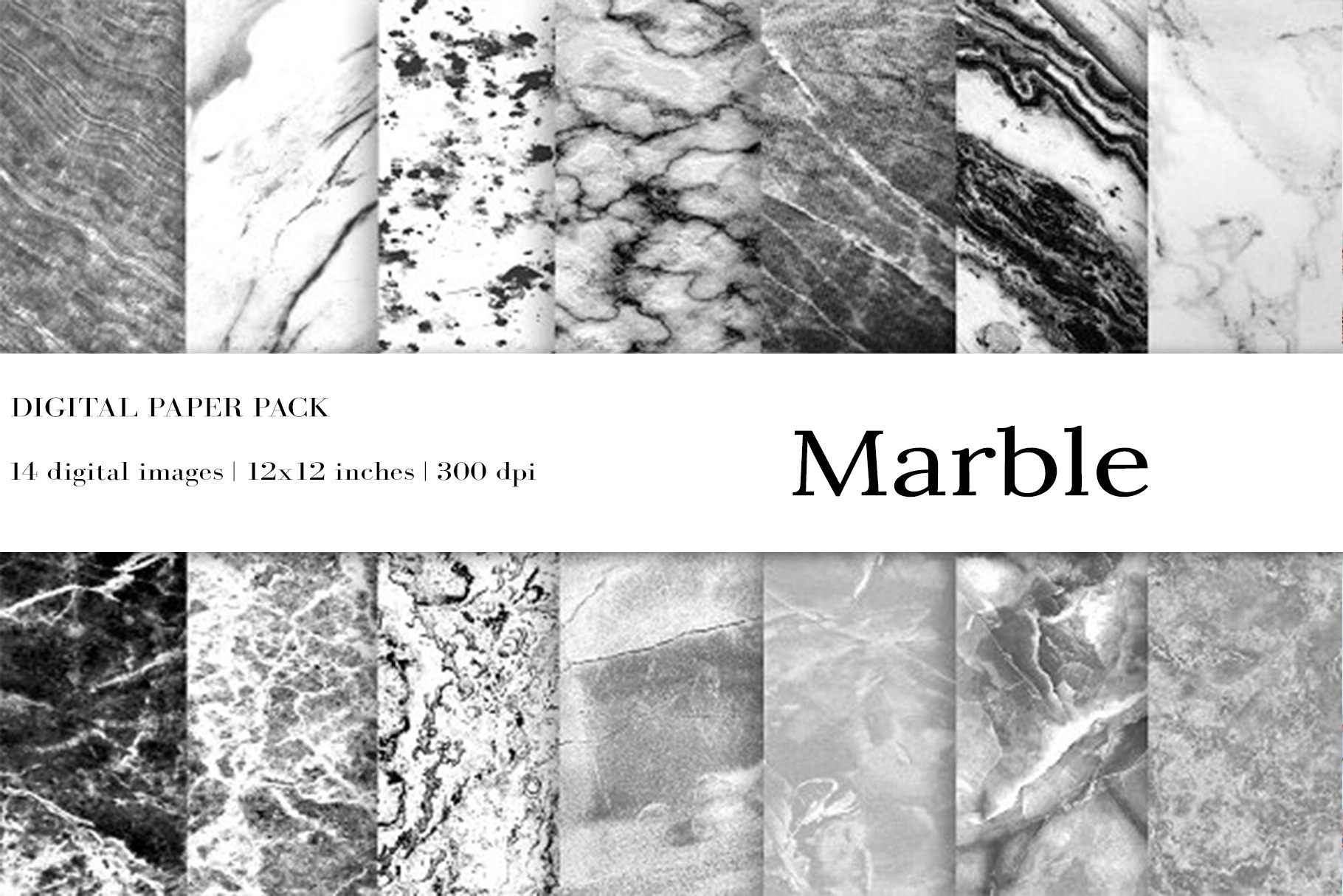Marble Digital Papers, a Texture Graphic by BonaDesigns