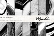 Marble Digital Papers, a Texture Graphic by BonaDesigns
