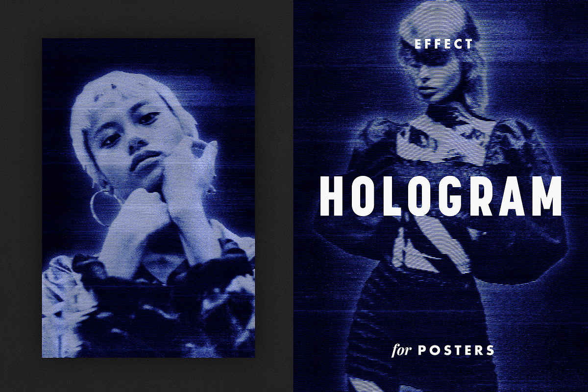 Hologram Effect for Posters, a Layer Style Add-On by Design Squad ...