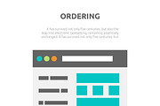 Ordering Website Element Design, a Work Illustration by robuart