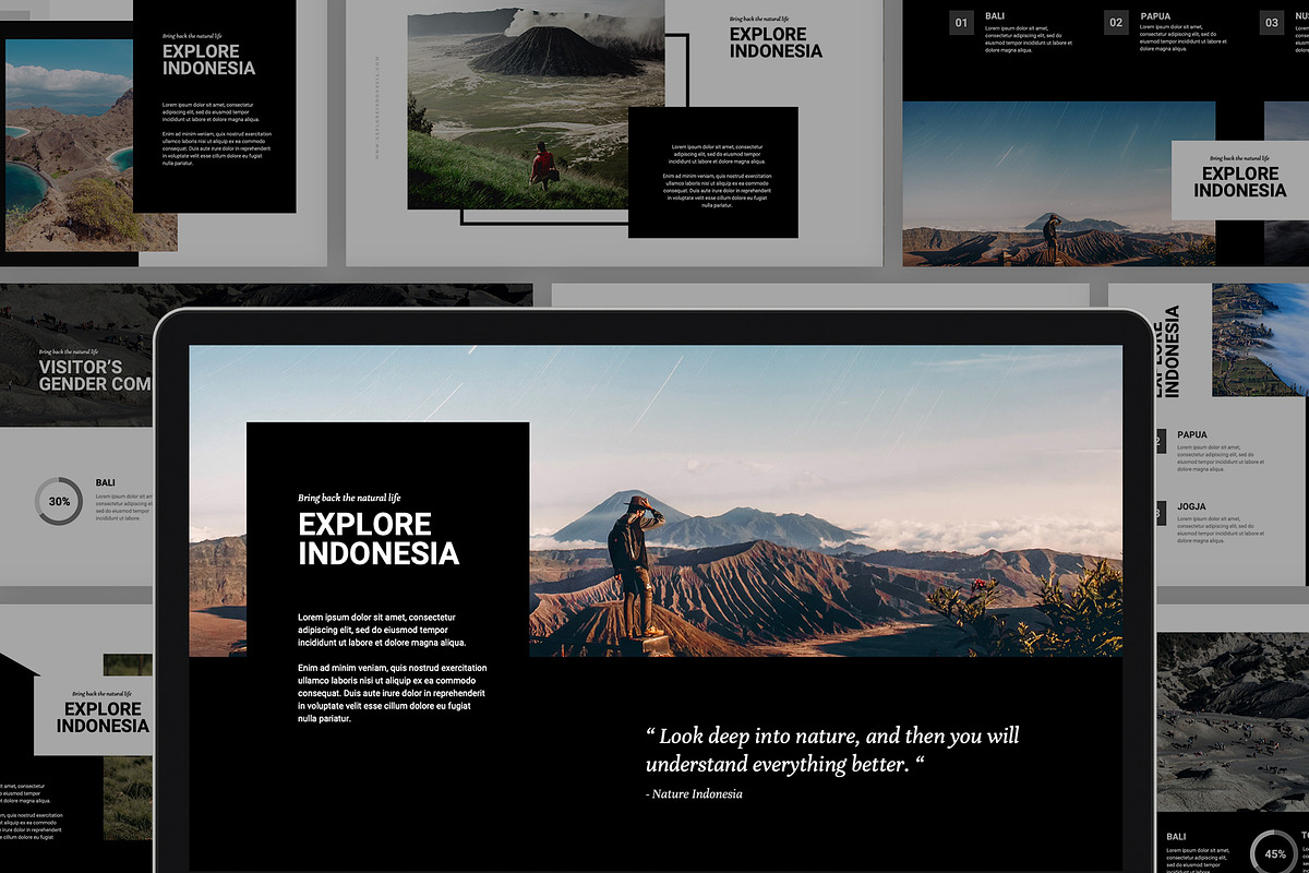 Nature Indonesia Powerpoint Template, a Presentation Template by eunavia