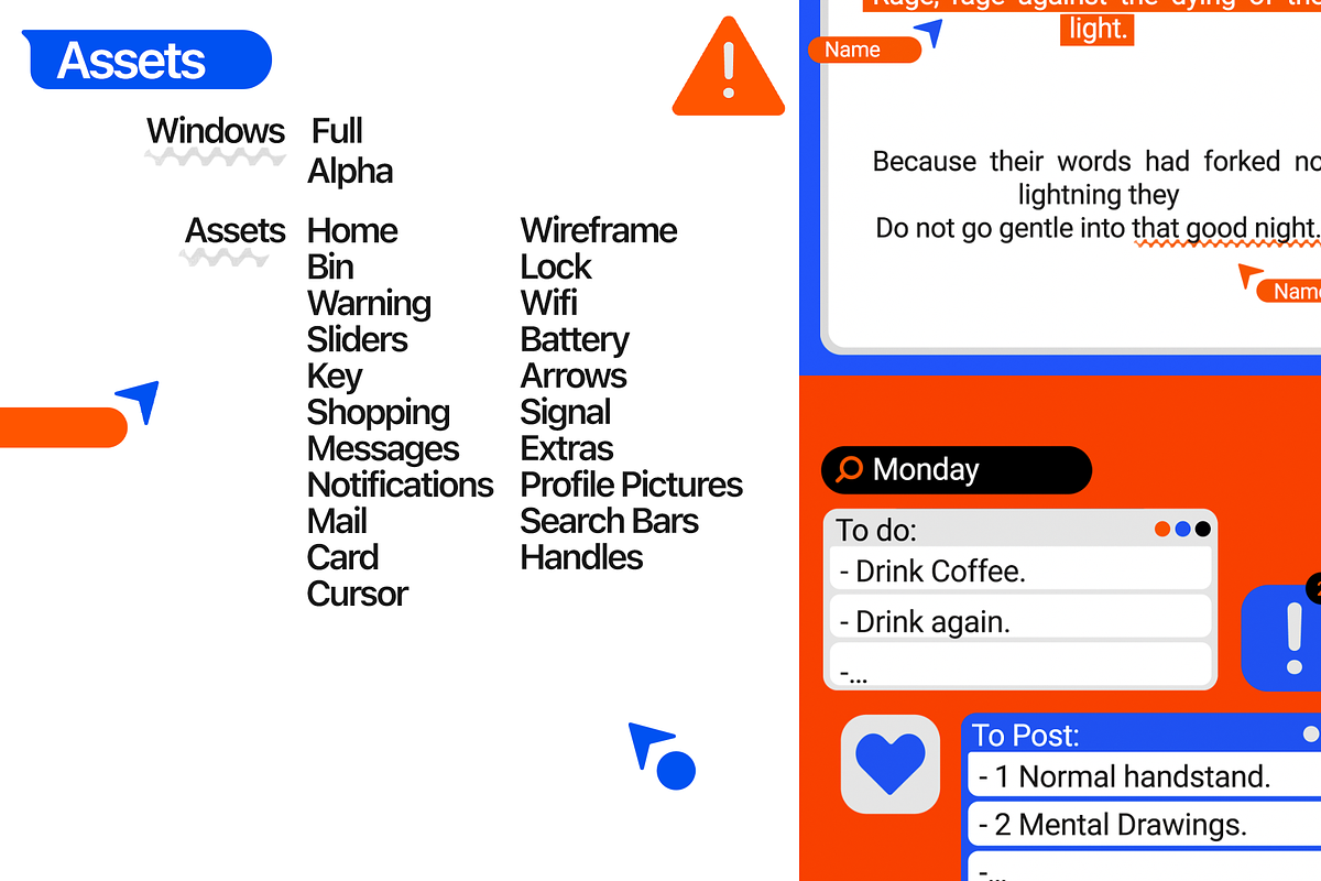 Modern UI Elements, an Object Graphic by Headquarters | Creative Market