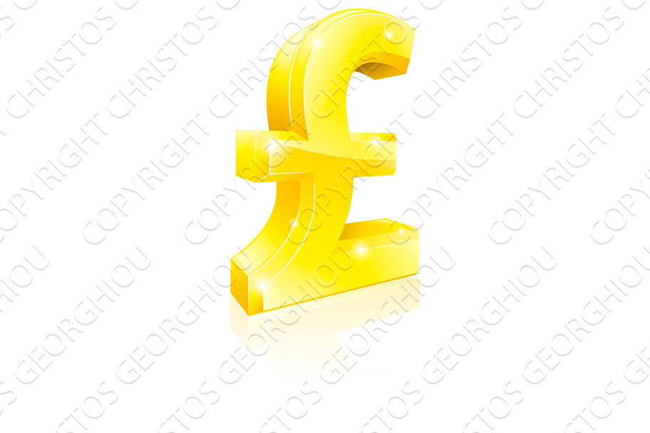 Pound Sterling currency sign, a Finance Illustration by Christos Georghiou
