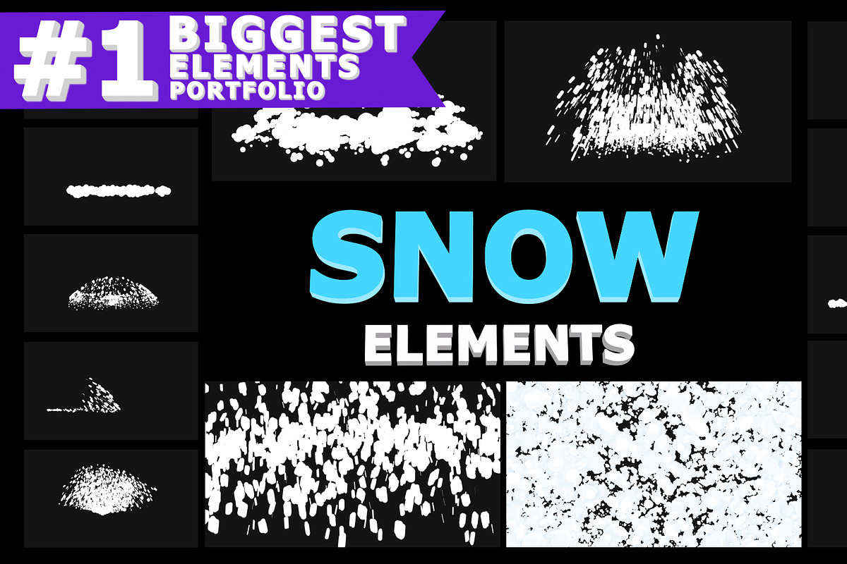 Cartoon Snowflakes | After Effects | Creative Market