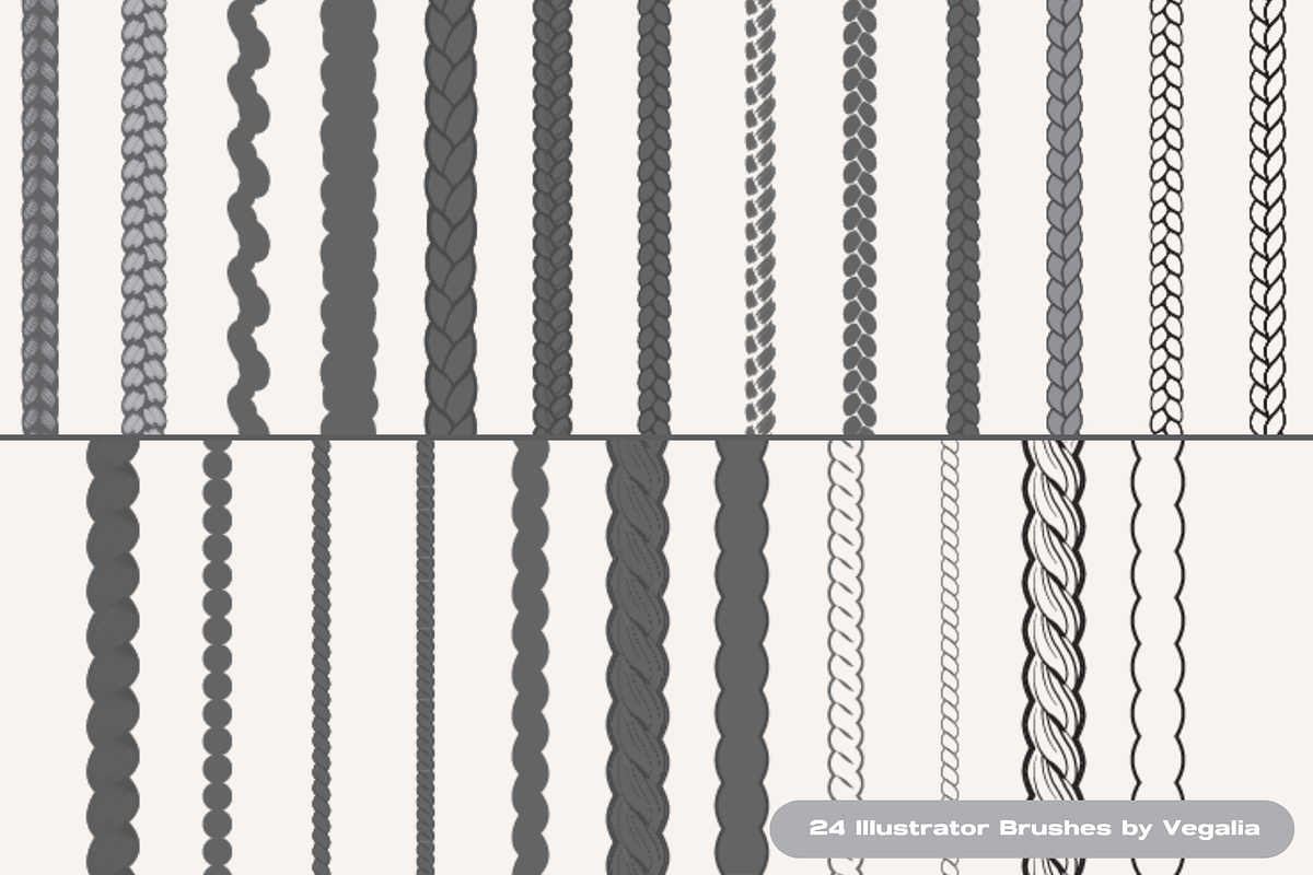 Illustrator Braid and Twist Brushes