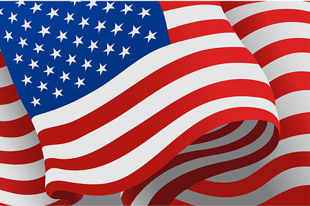 Independence day USA flags seamless pattern United States american ...