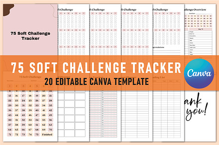 Daily Habit Tracker,Editable / Canva | Stationery Templates ~ Creative ...