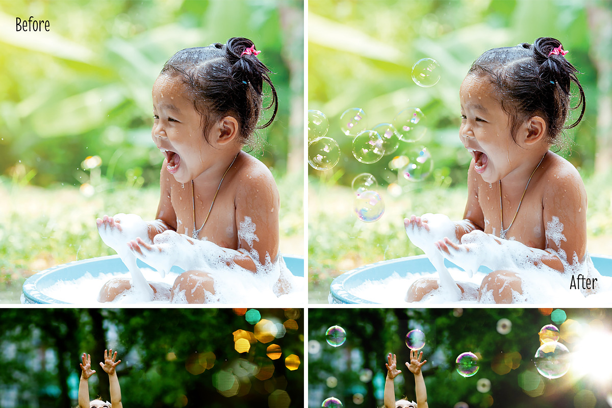 Realistic Bubble Overlays, a Brushes & More by MockTurtleStudio