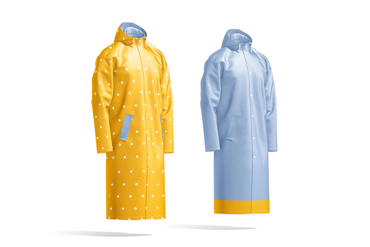 Raincoat Mockups Set, an Apparel Mockup by rebrandy
