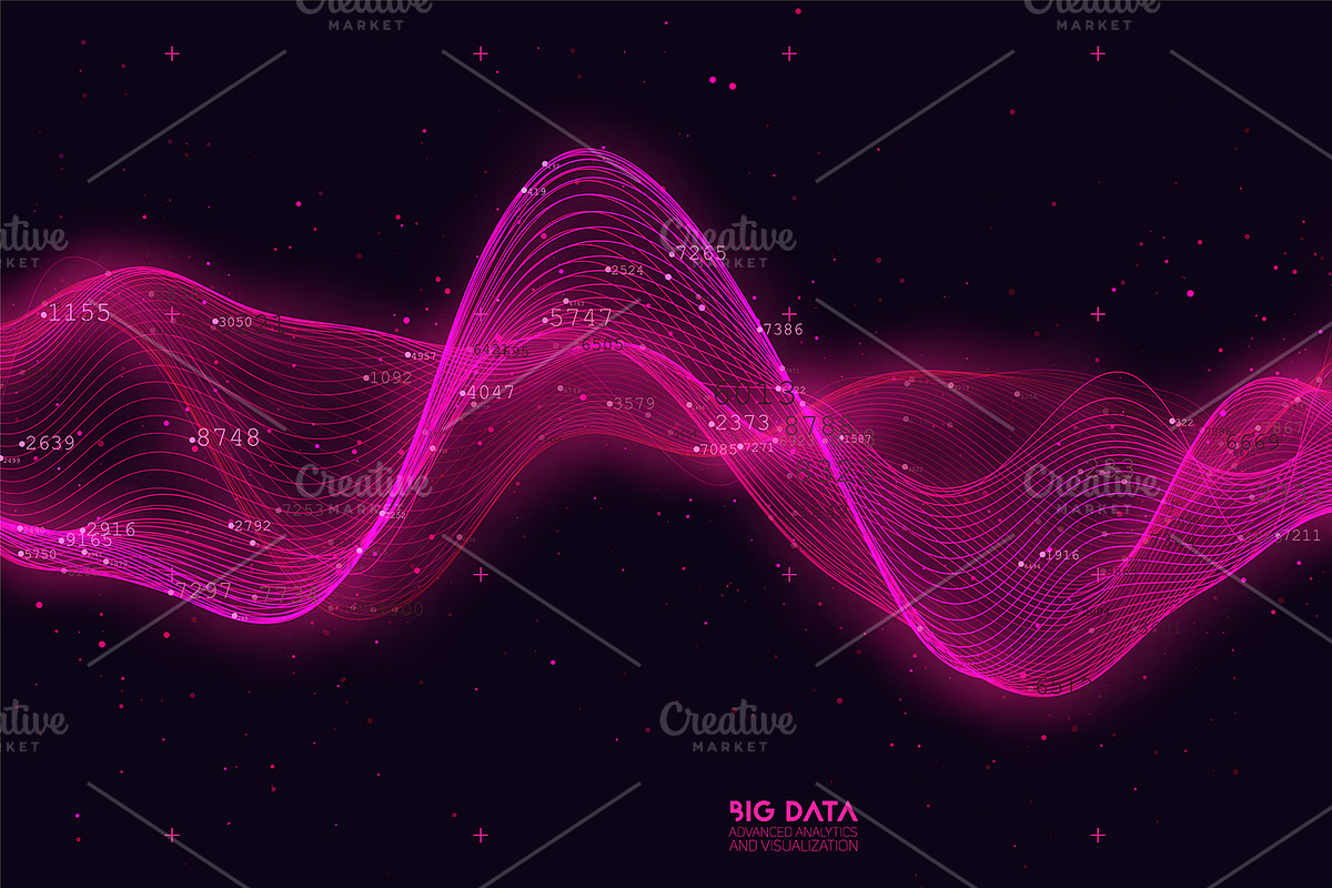 Big Data Wave Graph, an Object Graphic by GarryKillian