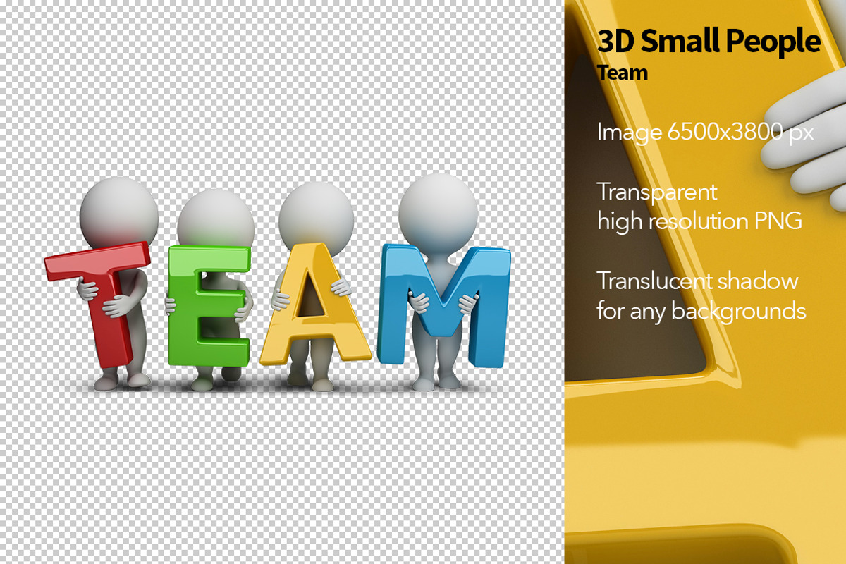 3D Small People - Team, a Person Illustration by Anatoly Maslennikov