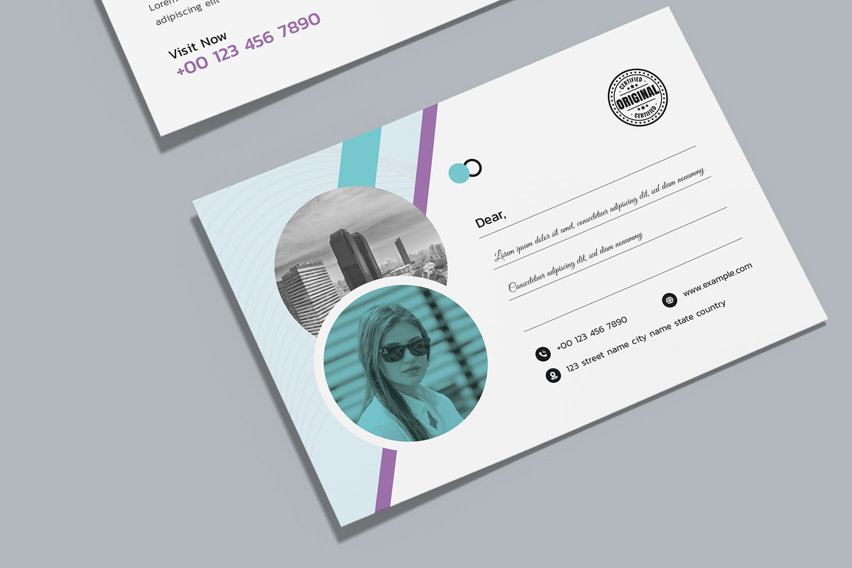 Business Post Card Design Layout