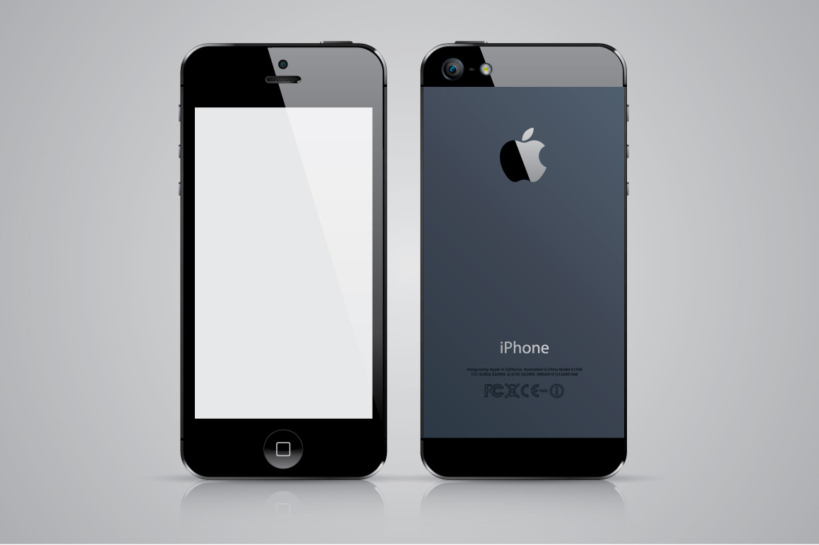 iPhone 5 vector illustration, an Object Graphic by Infographic Template ...