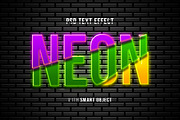 neon light text effect mockup, a Layer Style Add-On by yokbisayok