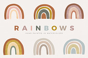 Watercolor Rainbow Clip Art