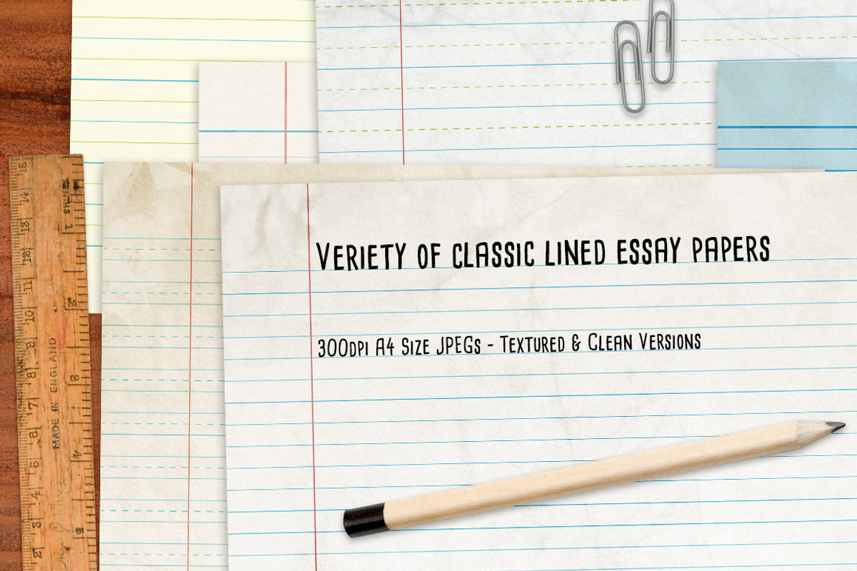 Old School Exercise Book Lined Paper, a Texture Graphic by Fendell Projects