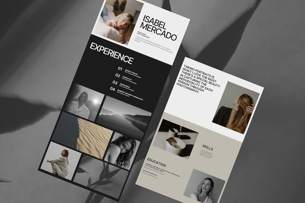 Portfolio Website Template in Canva