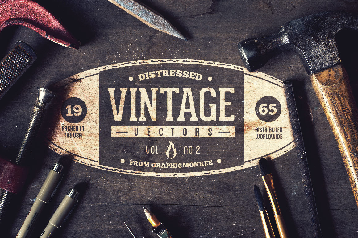 Distressed Vintage Logo Maker, an Object Graphic by Nathan Brown