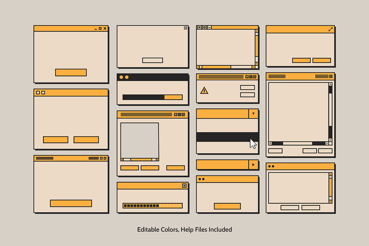 Retro Computer Aesthetic Window, a Templates & Theme by Dordar.Lab ...