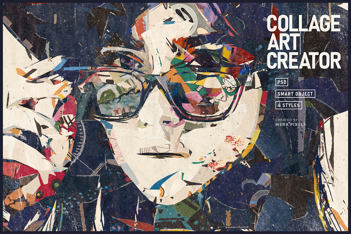 Collage Art Creator, a Layer Style Add-On by Mera Pixels