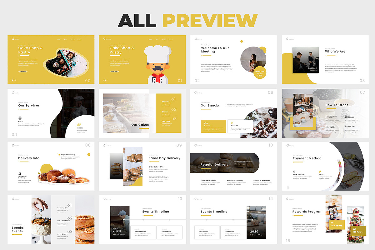 Cake Shop Powerpoint Presentation, a Presentation Template by Giant Design
