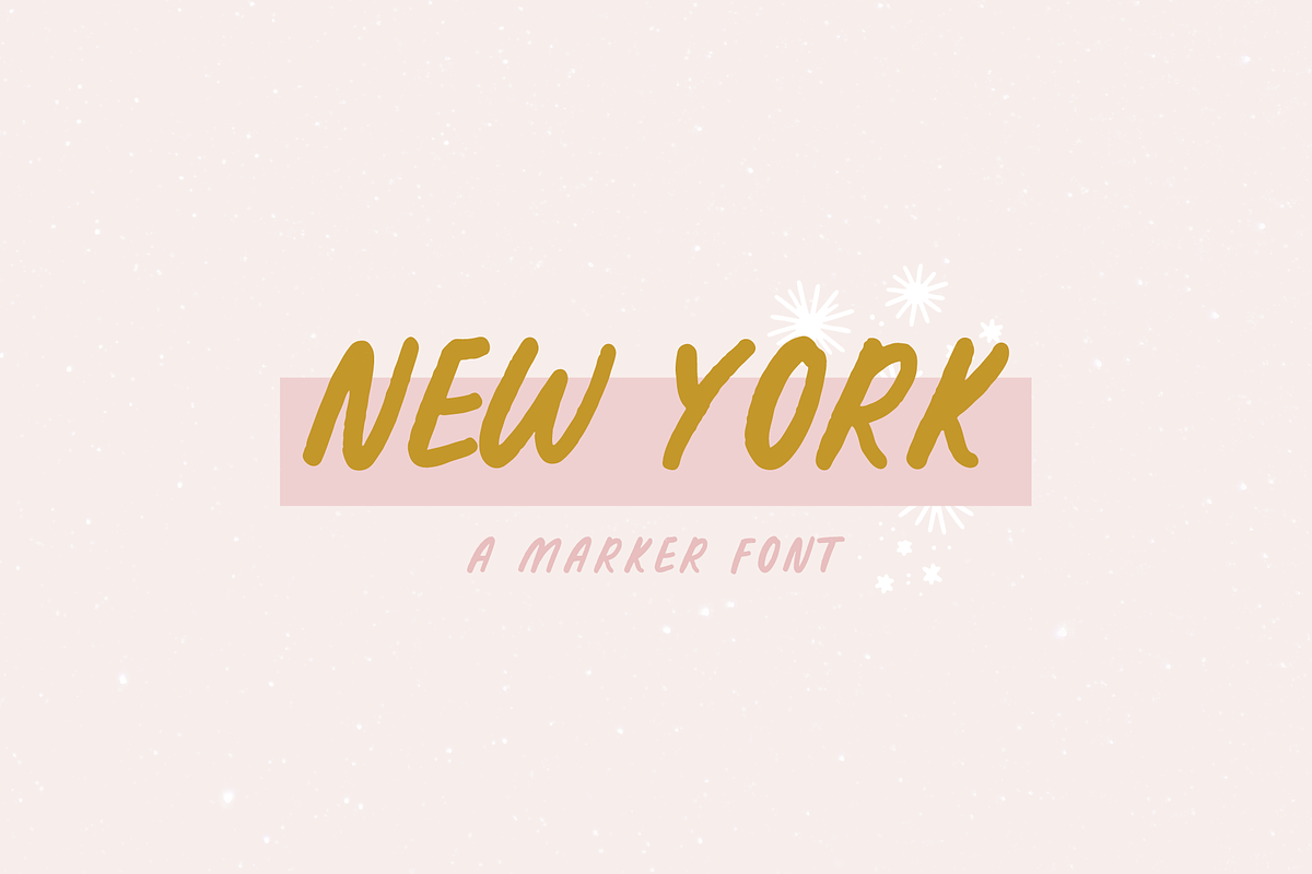 New York Marker Font