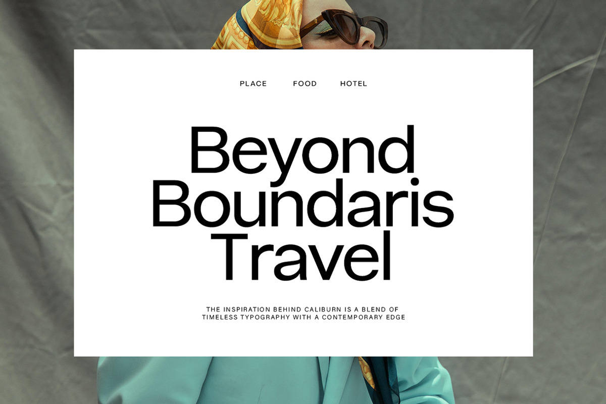 Caliburn Grotesk | Modern Variable, a Sans Serif Font by InkwellTypeCo ...